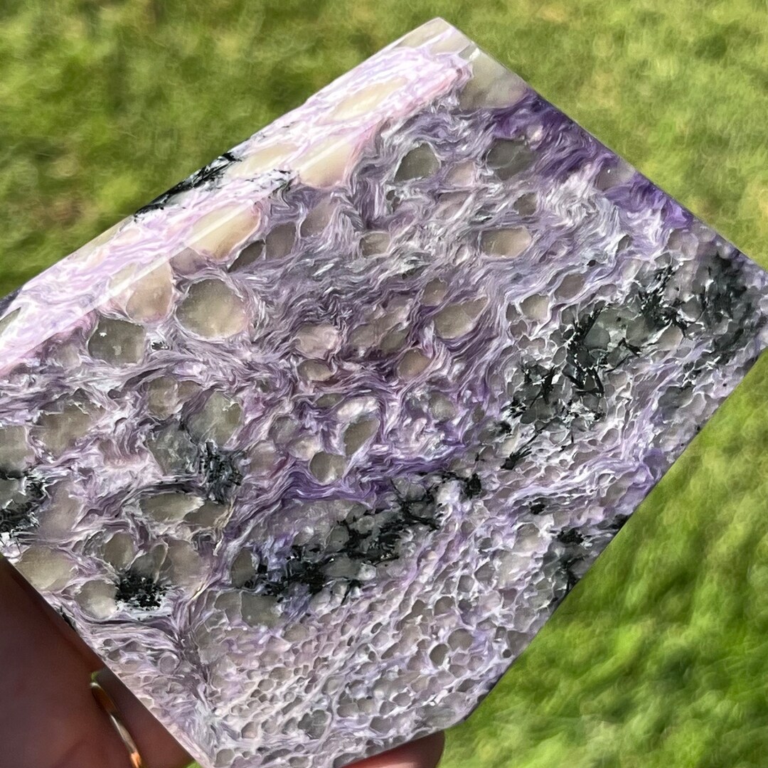Rare A Grade Charoite Slab | Charoite Freeform | Charoite Crystal ...