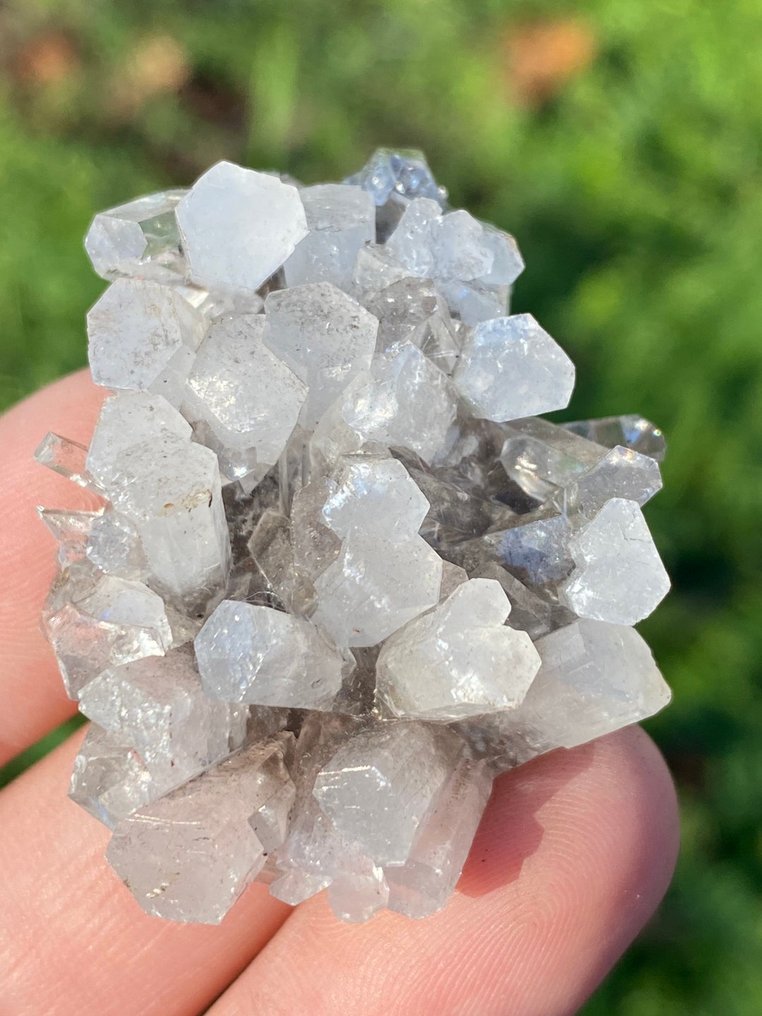 Rare Columnar Calcite Crystal Flower Cluster Thumbnail Raw Minerals ...