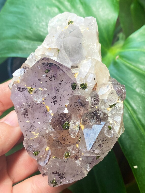 Beautiful Inclusions Rainbows Garden Quartz Amethyst Epidote Pyrite ...