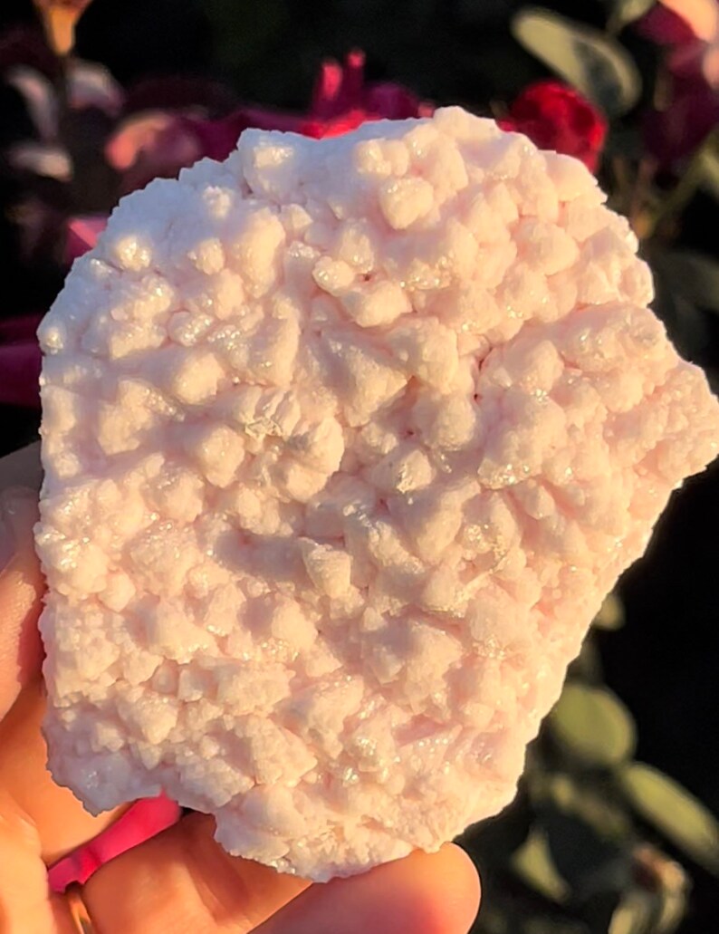 Pink Mangano Calcite Mineral Specimen Manganoan Raw Calcite - Etsy