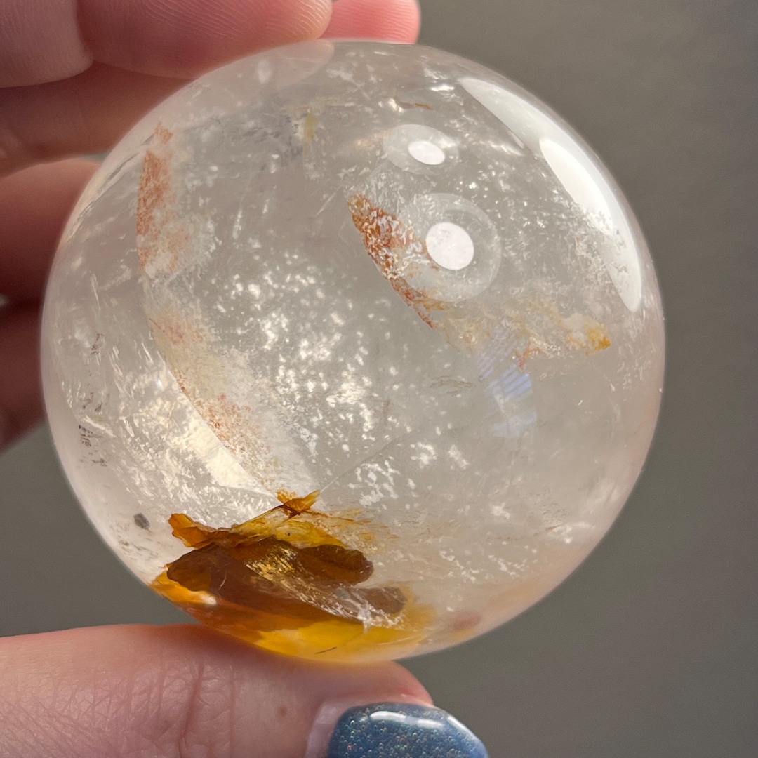 Lodolite Sphere | Quartz Sphere | Quartz With Inclusions Sphere ...