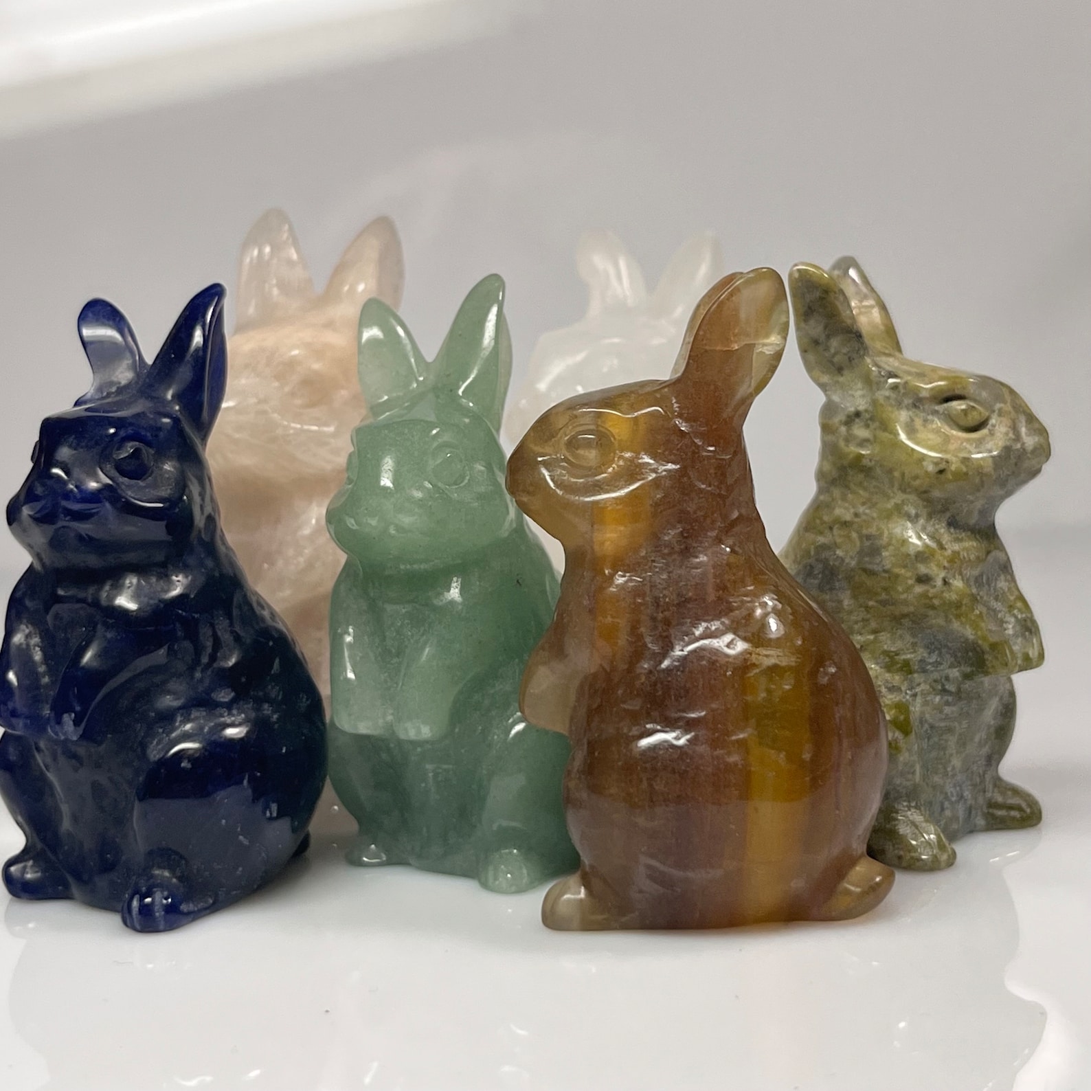 Crystal Rabbits | Rabbit Crystals | Bunny Rabbit Figurine | Crystal ...