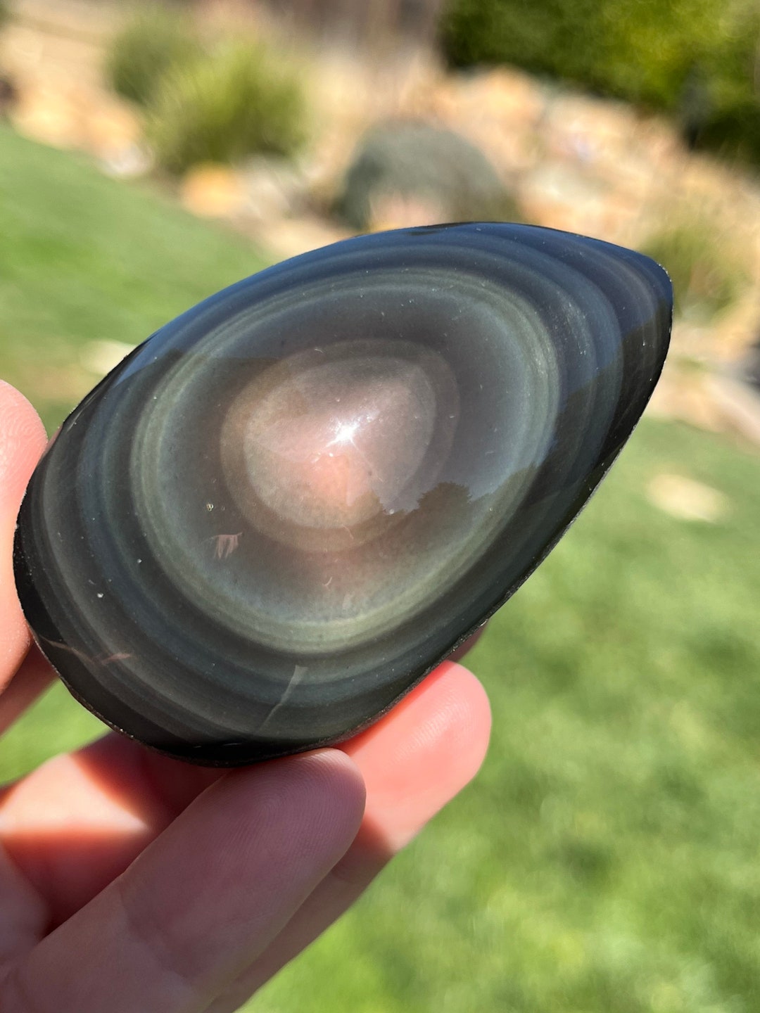 Rainbow Obsidian Teardrop Polished Carved Stone Raw ~ Style1 - Etsy