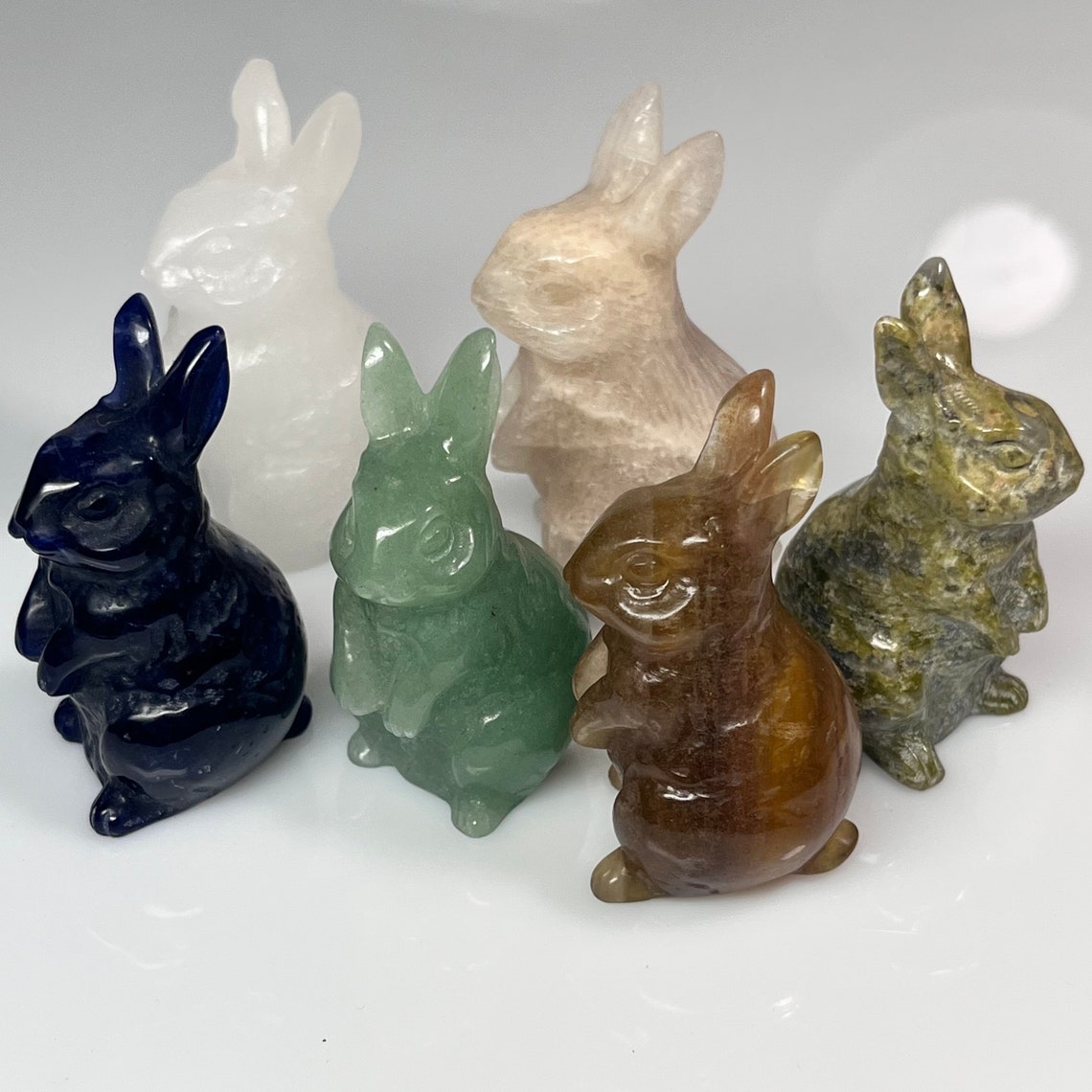 Crystal Rabbits | Rabbit Crystals | Bunny Rabbit Figurine | Crystal ...