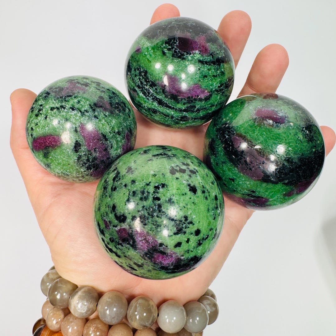 Ruby Zoisite Sphere | Ruby Sphere | Crystal Sphere | Ruby Crystal - Etsy
