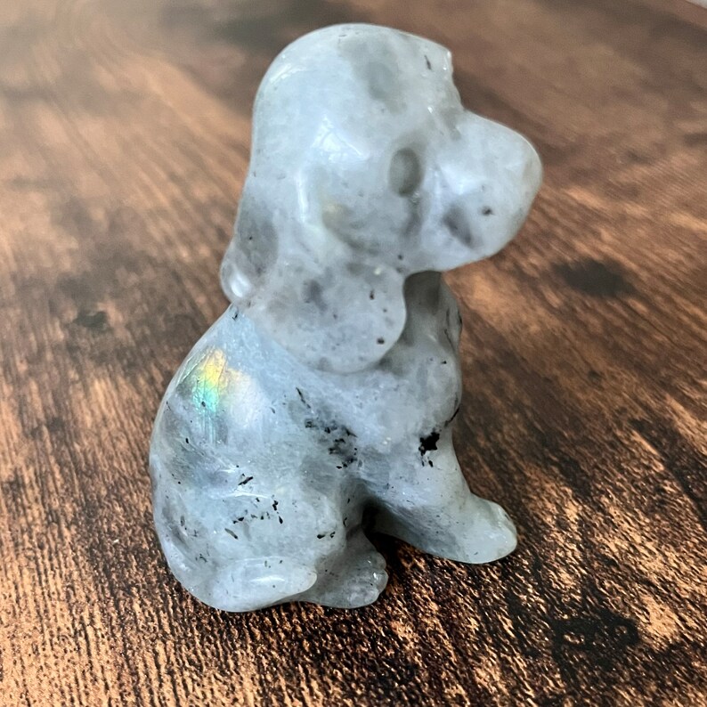 Crystal Dog Figurine | Crystal Sitting Dogs | Crystal Puppies ...