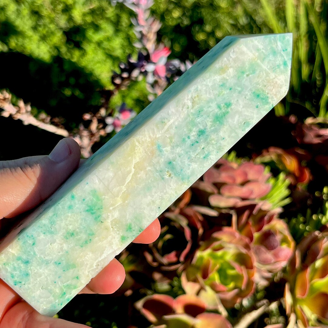 Large Phoenix Stone Tower Polished Natural Stone Crystal Malachite ...