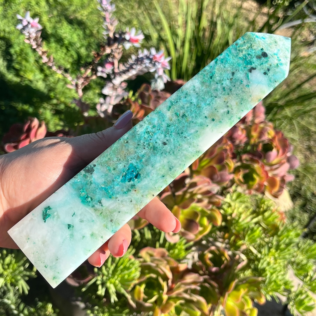 XL Large Phoenix Stone Tower | Phoenix Tower | Turquoise Malachite ...