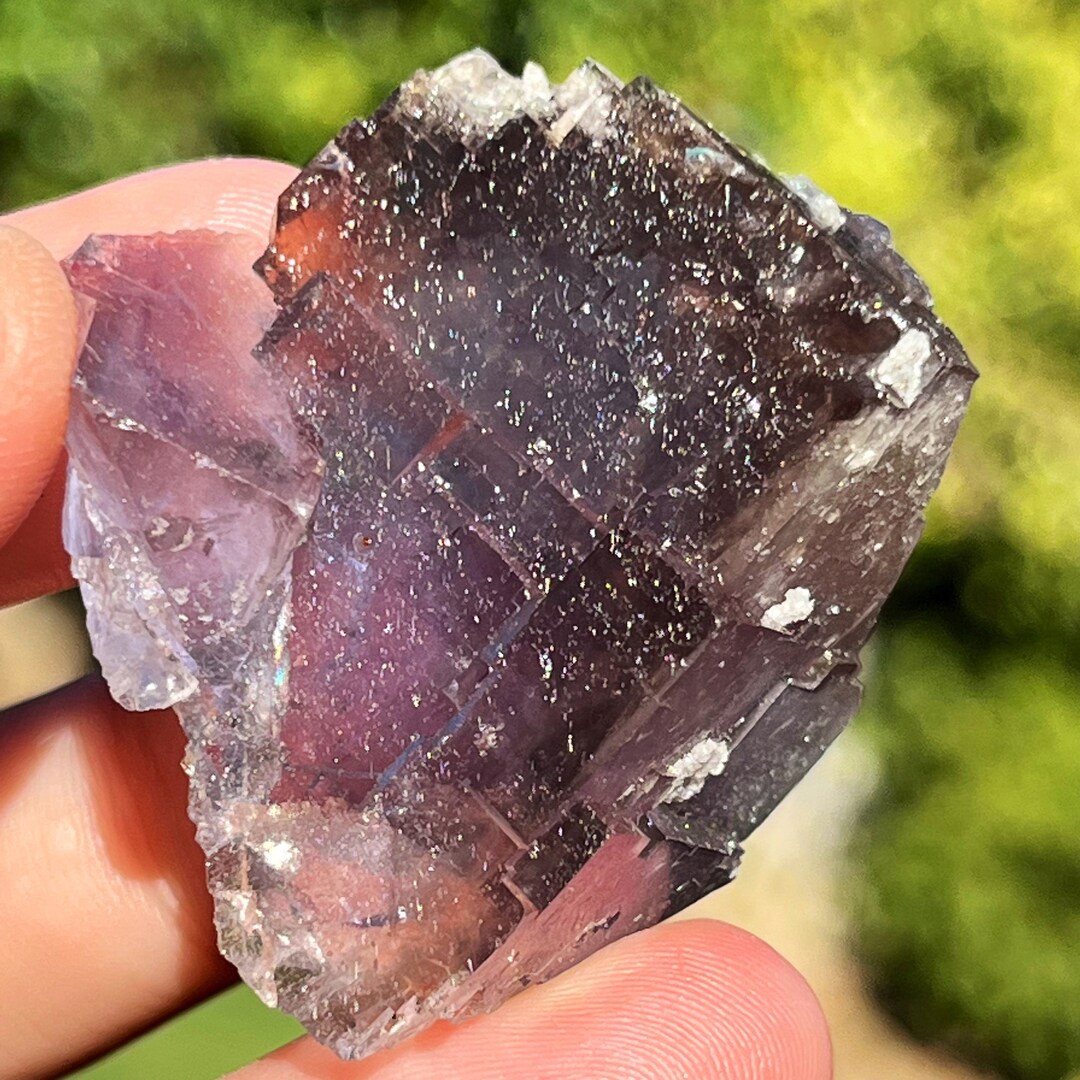 Purple QR Code Cubic Fluorite Raw Mineral Specimen ~ Yindu Inner ...
