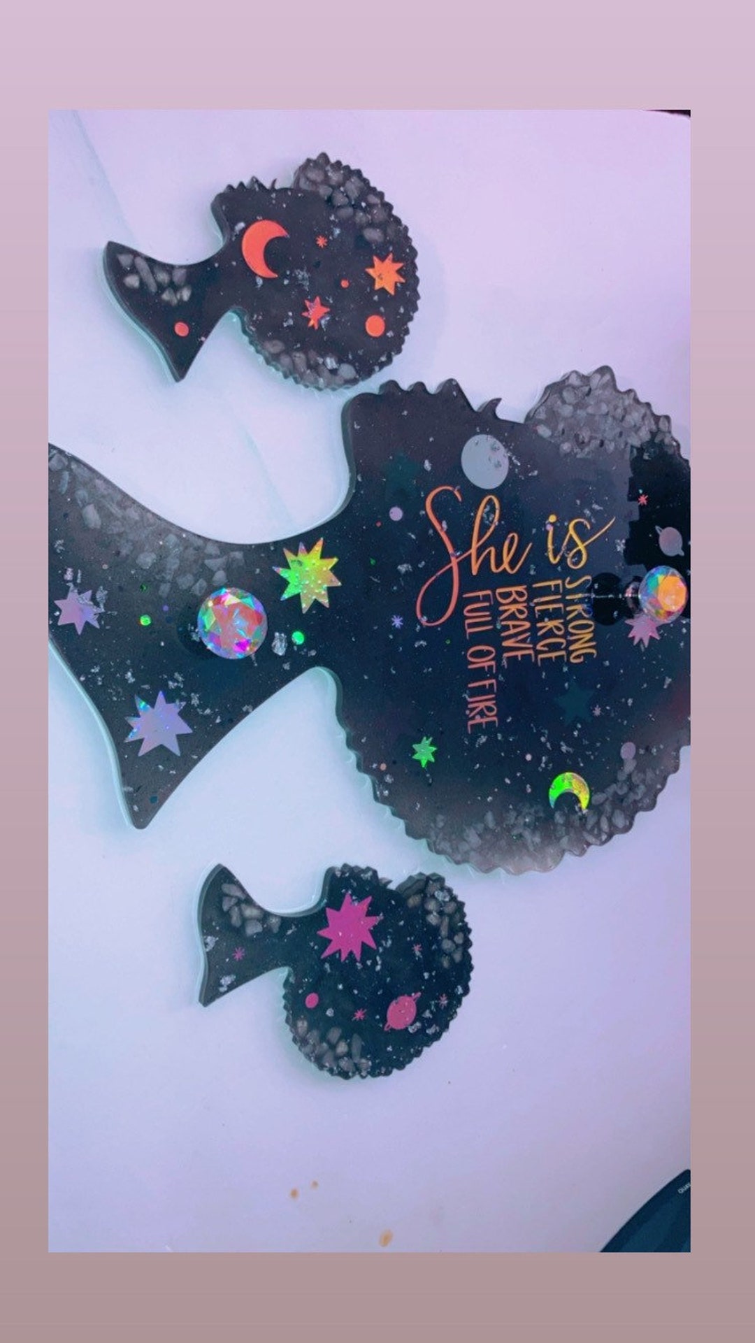 Diva Tray Set, Afro Girl Tray, Serving Tray, Display Tray - Etsy