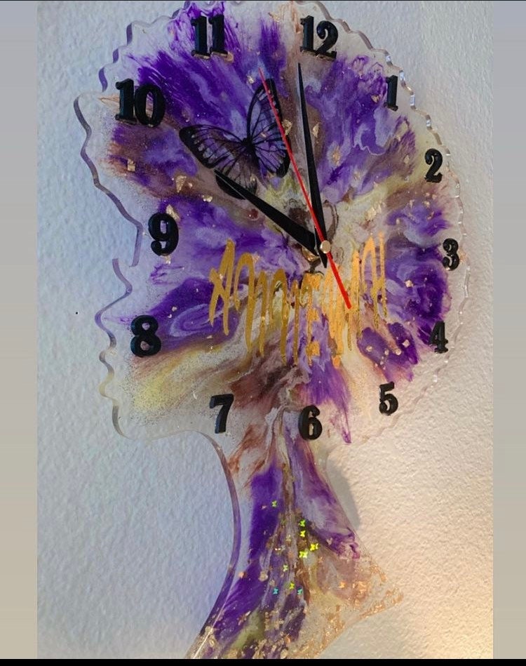 Diva Clocks, Afro Girl, Birthdays, Gifts for Mom, Custom Clocks, Gifts ...