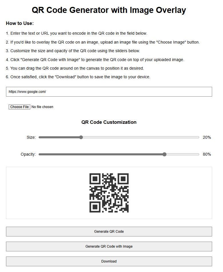 Create Custom QR Codes With Image Overlay Perfect for Flyers, Menus ...