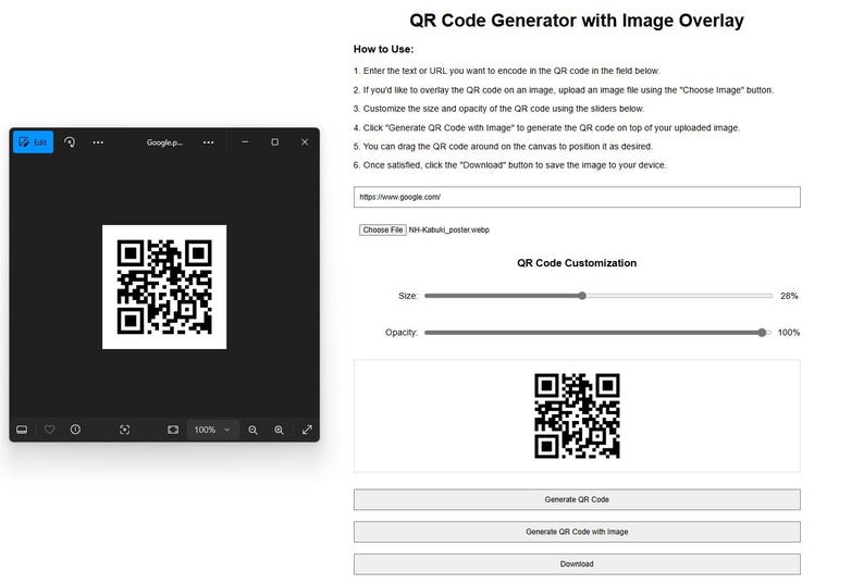 Create Custom QR Codes With Image Overlay – Perfect for Flyers, Menus, and More! Design Unique ...