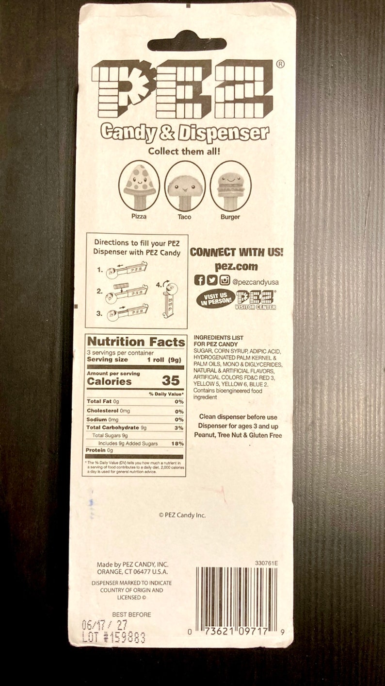 Unopened PEZ Treat Dispenser Cheeseburger - Etsy