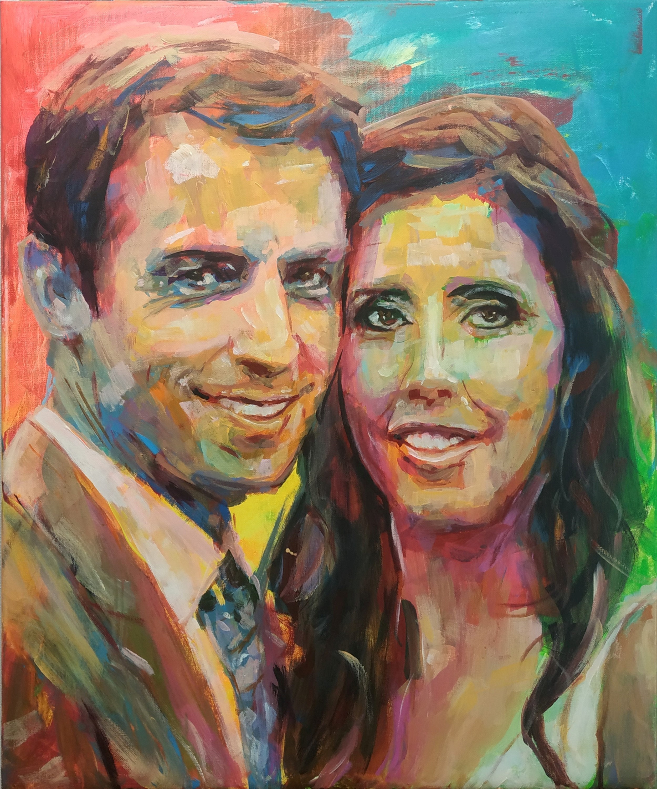 Wedding Painting From Photo Acrylic - Etsy