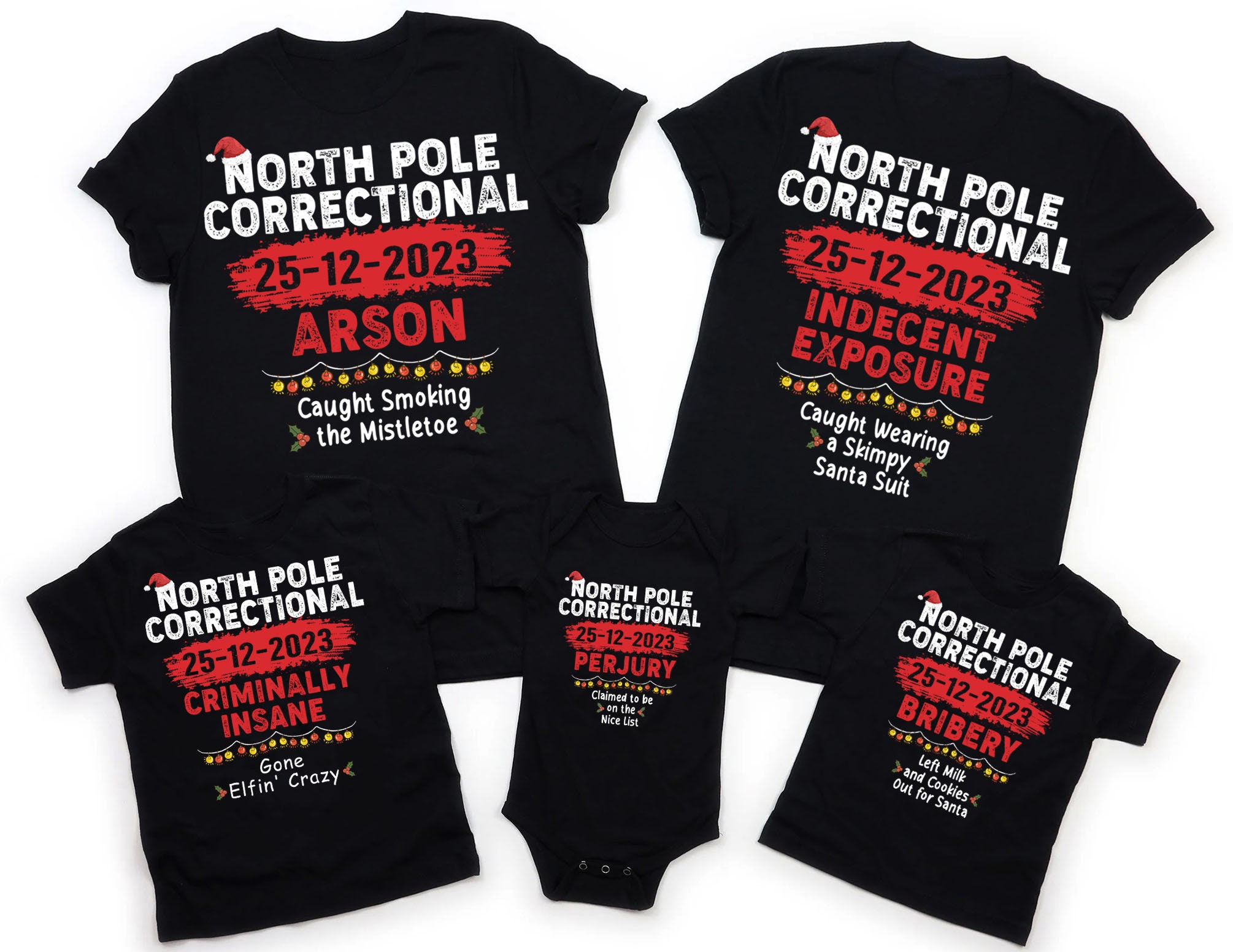 North Pole Correctional Christmas Shirt, Funny Group Christmas Shirts ...
