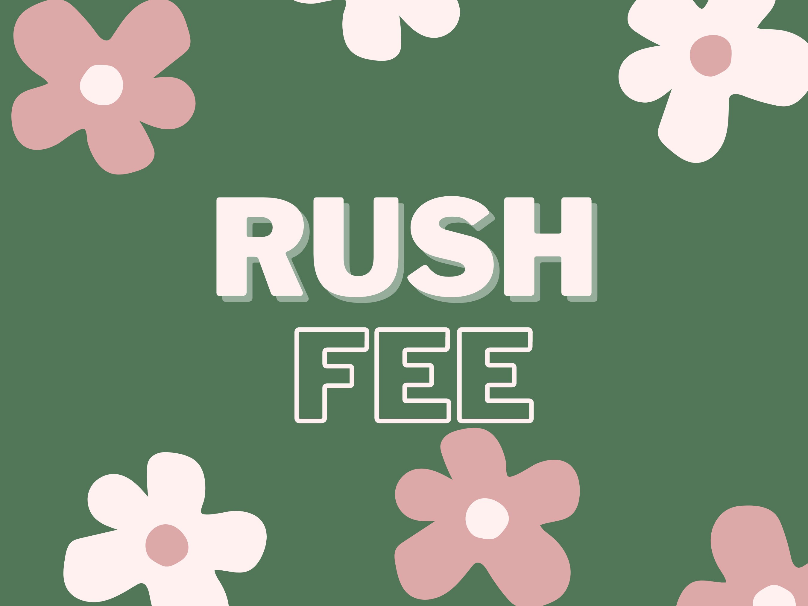Rush Fee - Etsy