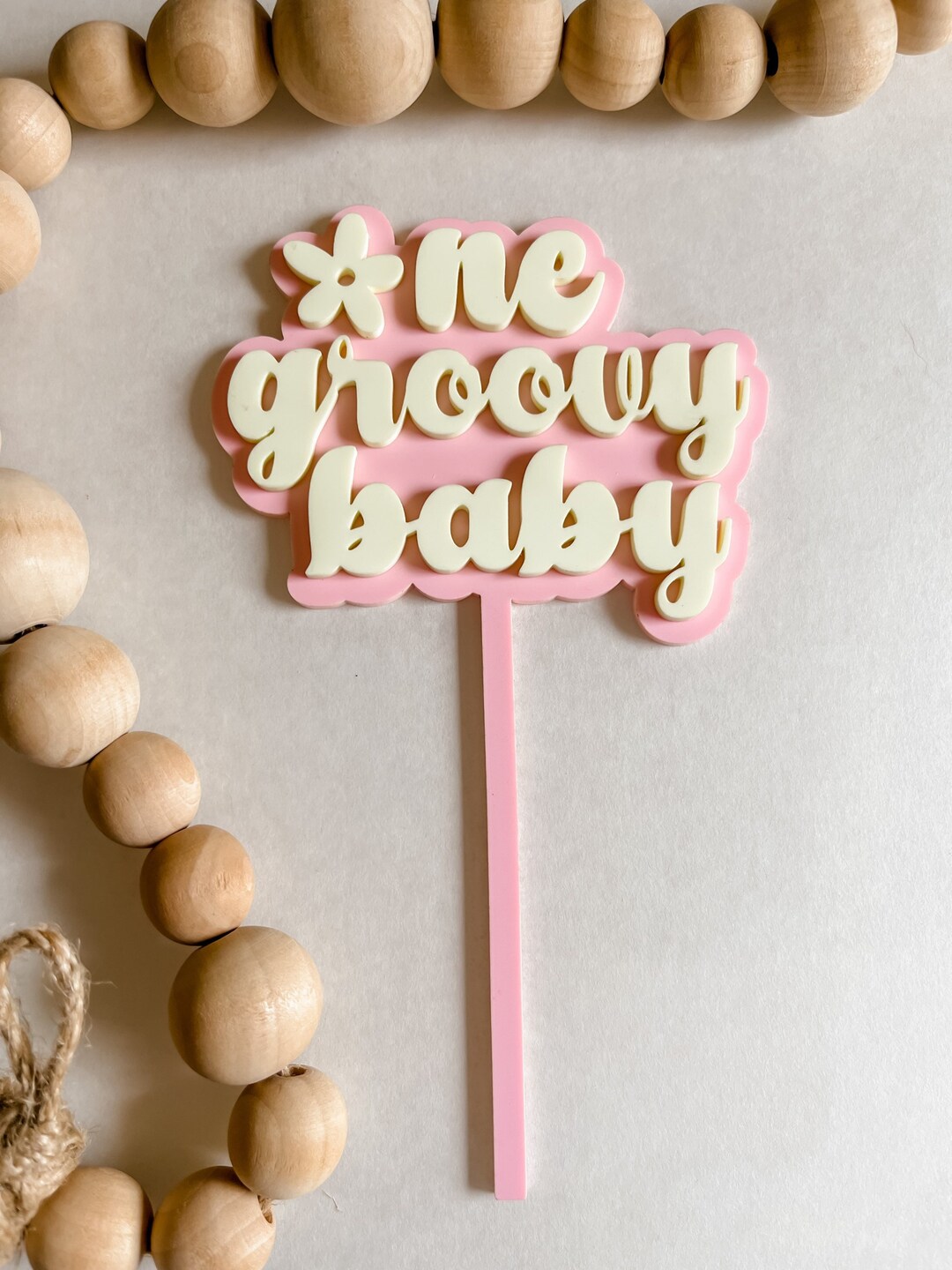 One Groovy Baby Cake Topper One Groovy Babe Cake Topper - Etsy