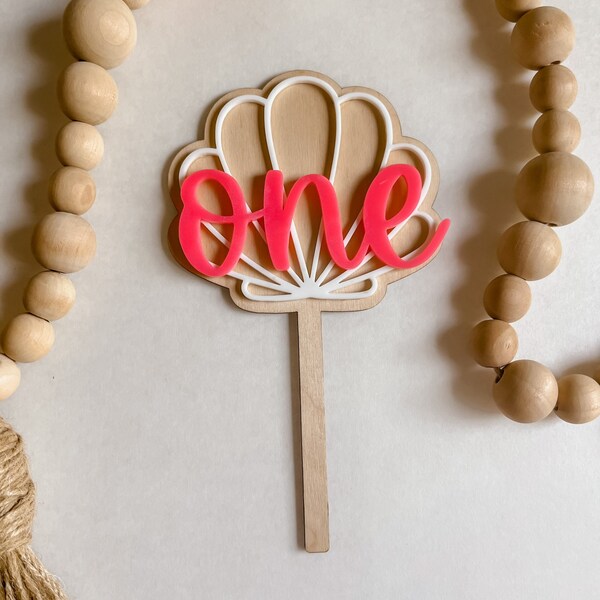 Seashell Cake Topper - Etsy