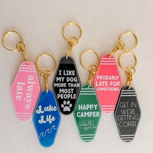 Retro Keychains, Relatable Motel Keychains, Funny Keychains, Vintage ...