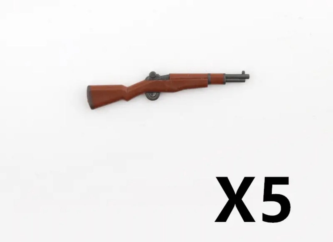 5 Pack Custom Gun M1 Garand Rifle Lot for Minifigures Block Compatible ...