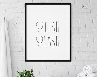 Splish Splash Poster - Etsy