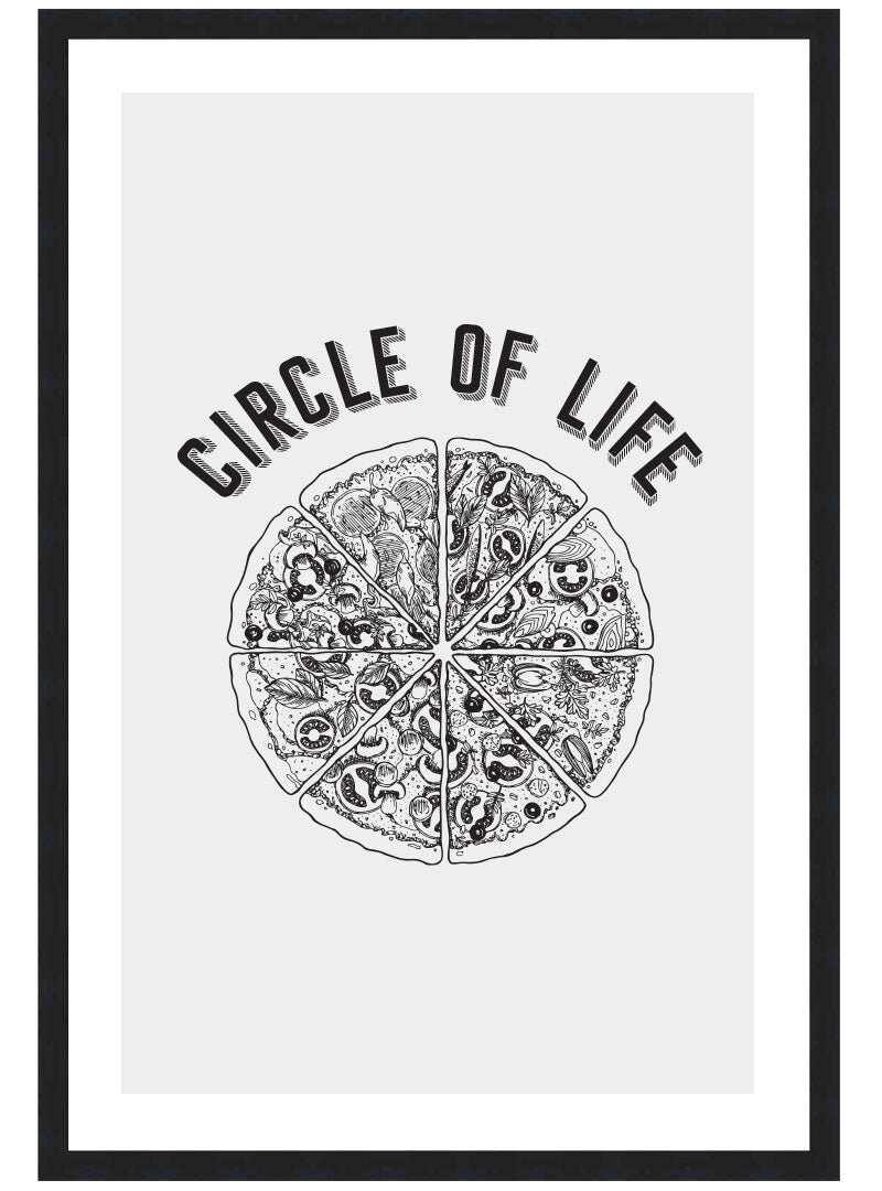 Circle of Life Pizza Poster, Pizza Wall Art, Pizza Kitchen Decor Print ...