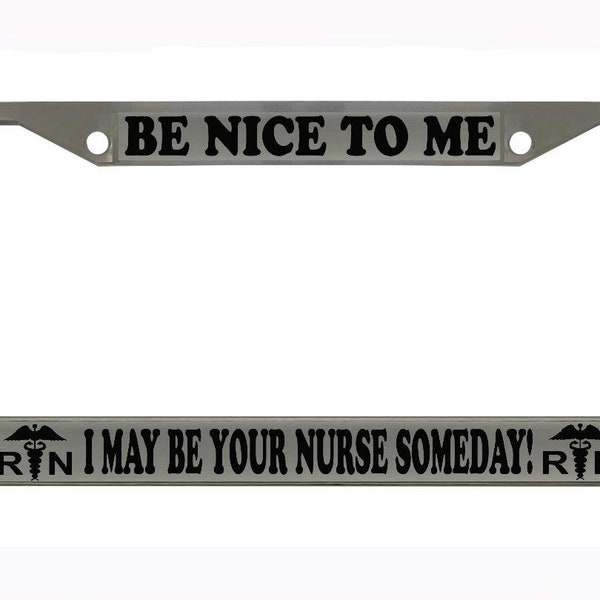 Nurse Car Plate Frame - Etsy