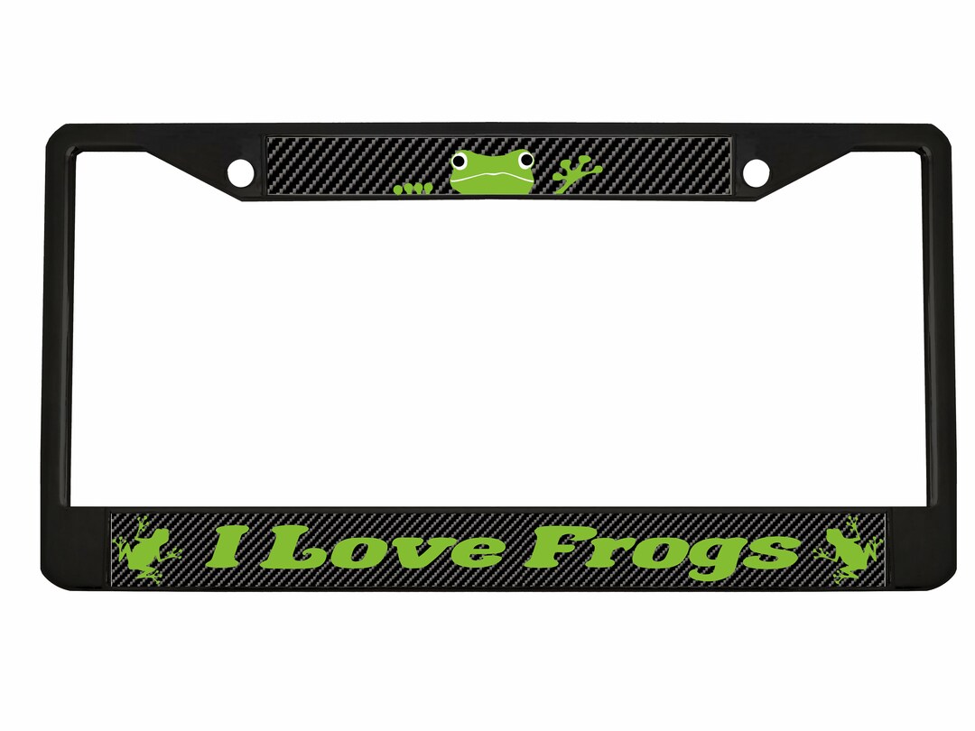 I Love Frogs Style License Plate Frame/car Accessories Auto License ...