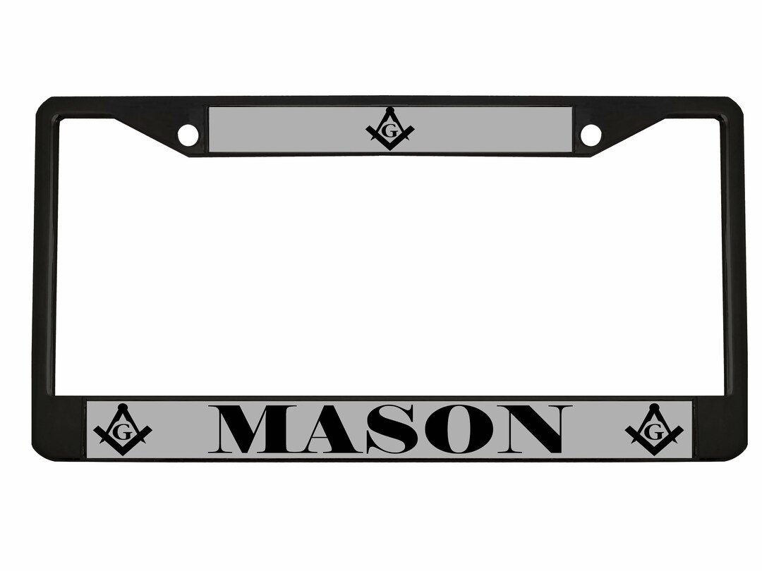 Masonic Mason Logo Design Heavy Duty Metal Car License Plate - Etsy