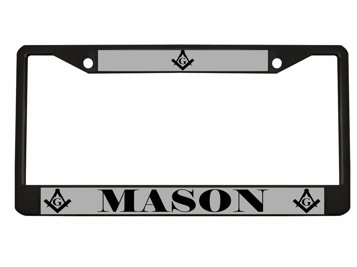 Masonic Mason Logo Design Heavy Duty Metal Car License Plate | Etsy