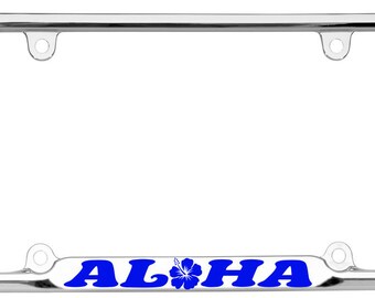 Aloha License Plate Frames - Etsy