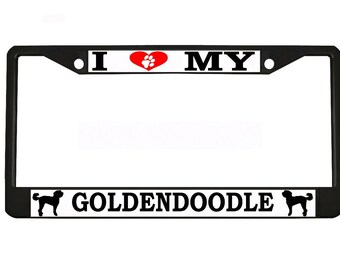 Goldendoodle License Plate Frame - Etsy