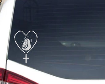 Mother Mary Car Decal - Etsy