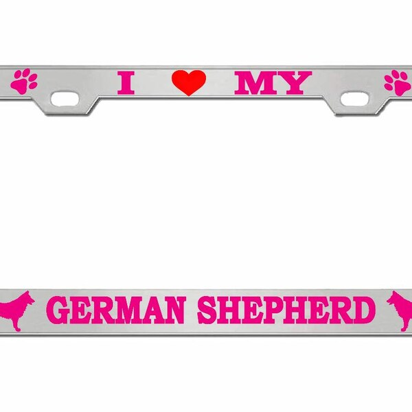 German Shepherd License Plate - Etsy