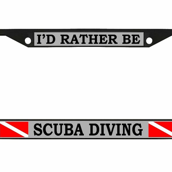 Scuba License Plate Frame - Etsy