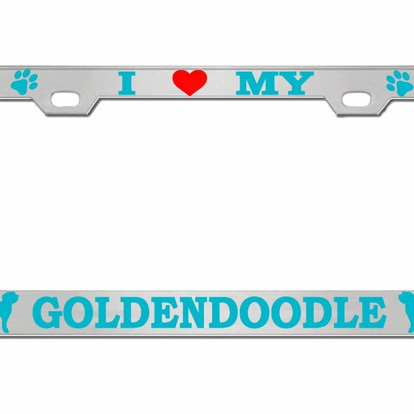 Goldendoodle License Plate Frame - Etsy