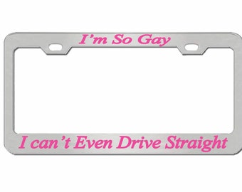 Gay License Plate Holder - Etsy
