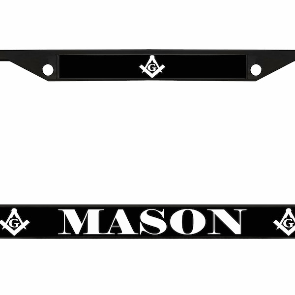 Mason License Plate Frame - Etsy