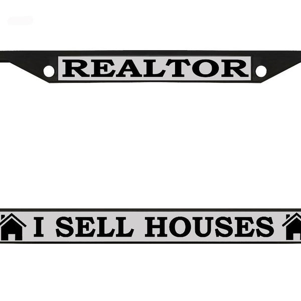 Realtor License Plate Frame - Etsy
