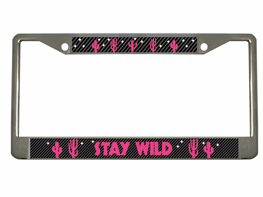 Stay Wild Style Heavy Duty Metal License Plate Frame/car Accessories ...