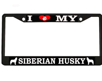 Siberian Husky License Plate | Etsy