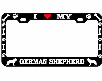 German Shepherd License Plate - Etsy