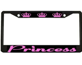 Princess License Plate Frame - Etsy