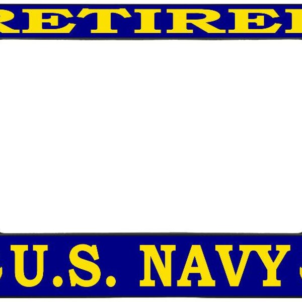 Us Navy Retired License Plate Frame - Etsy Australia