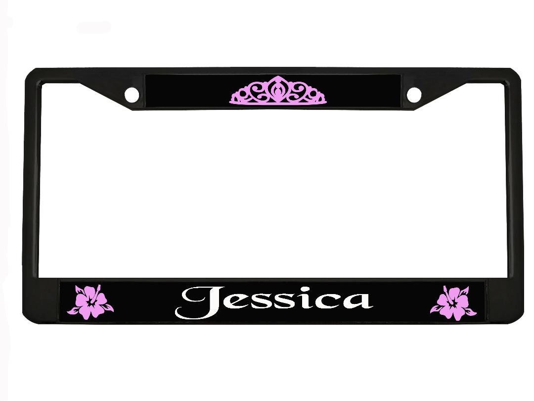 Jessica Design Heavy Duty Metal Car License Plate Frame Auto Tag Holder ...