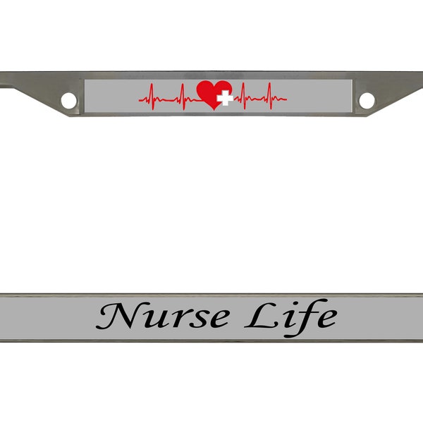 Nurse License Plate Holder - Etsy