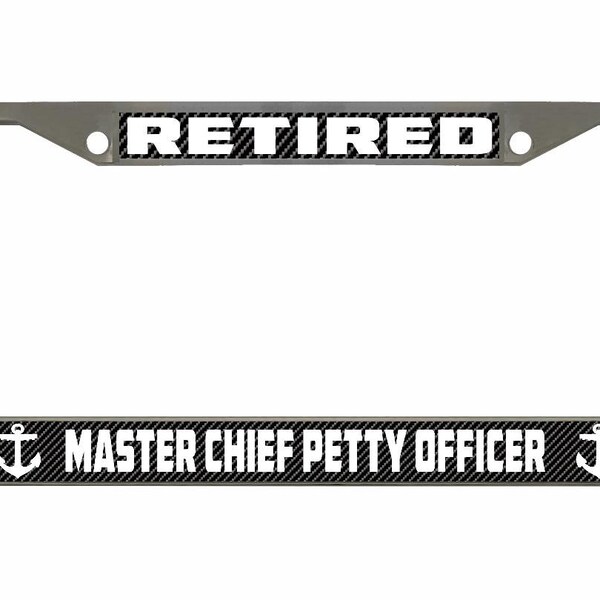 Navy Officer Retired License Plate Frame - Etsy