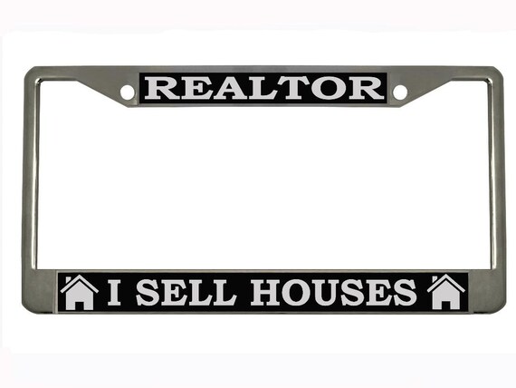 Realtor I Sell House Design Heavy Duty Metal Car License Plate | Etsy