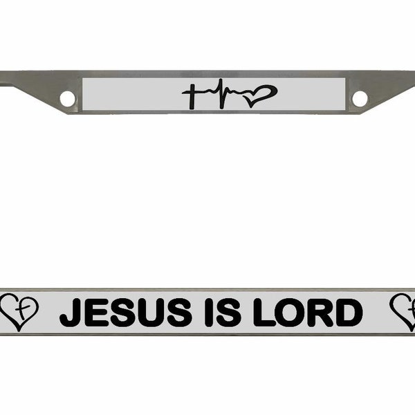 License Plate Frame Jesus is Lord - Etsy